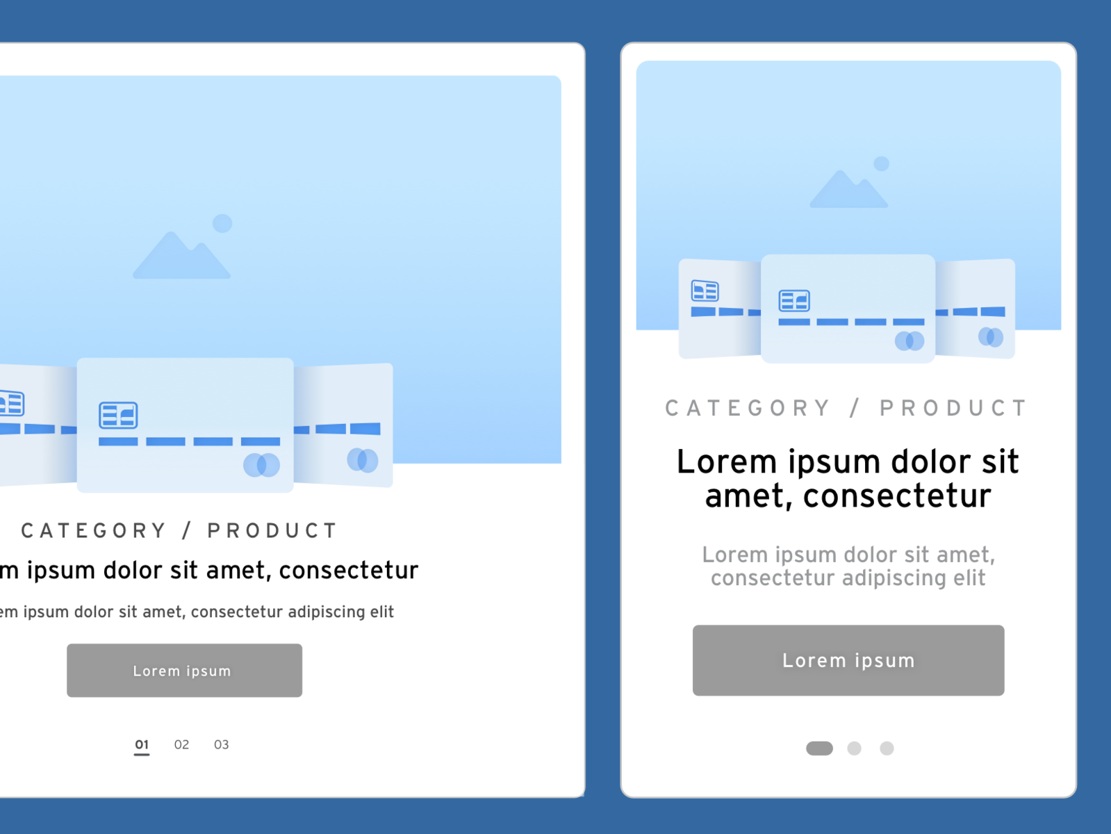 Placeholder Cards by cinthiagrafik on Dribbble