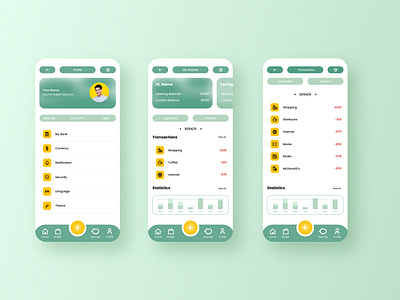 Money Tracker App by Dhini Mutiara Putri on Dribbble