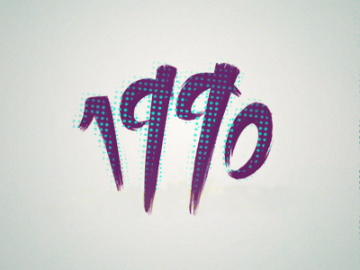 1990s Font