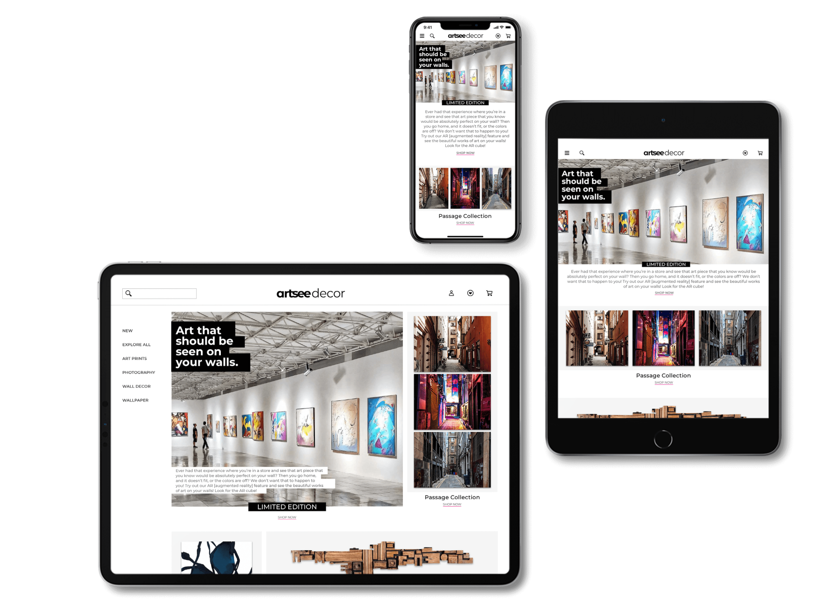 Artsee Decor (responsive/ AR app) by Tasha Kim on Dribbble