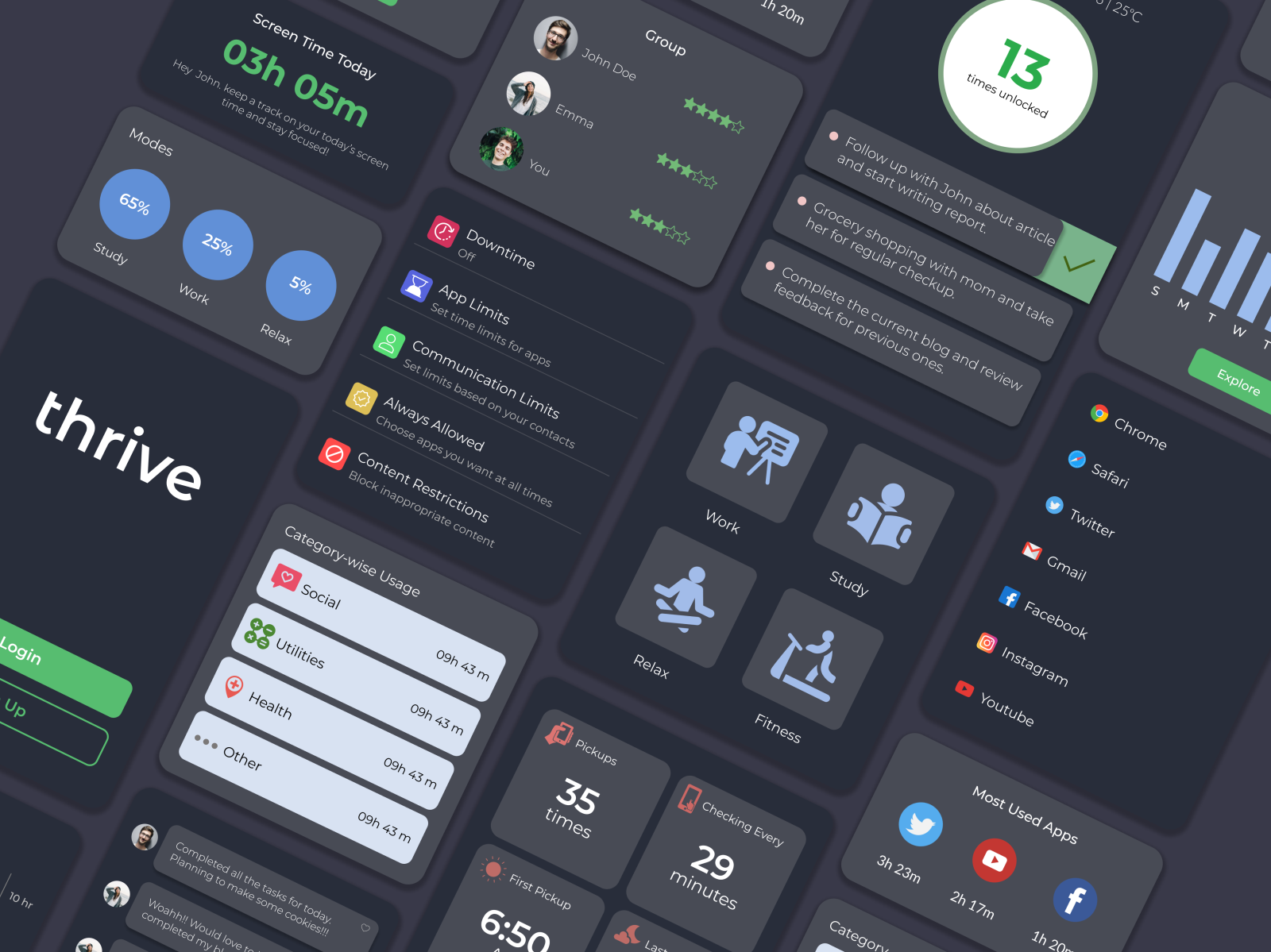 Screen Time Manager by Ami on Dribbble