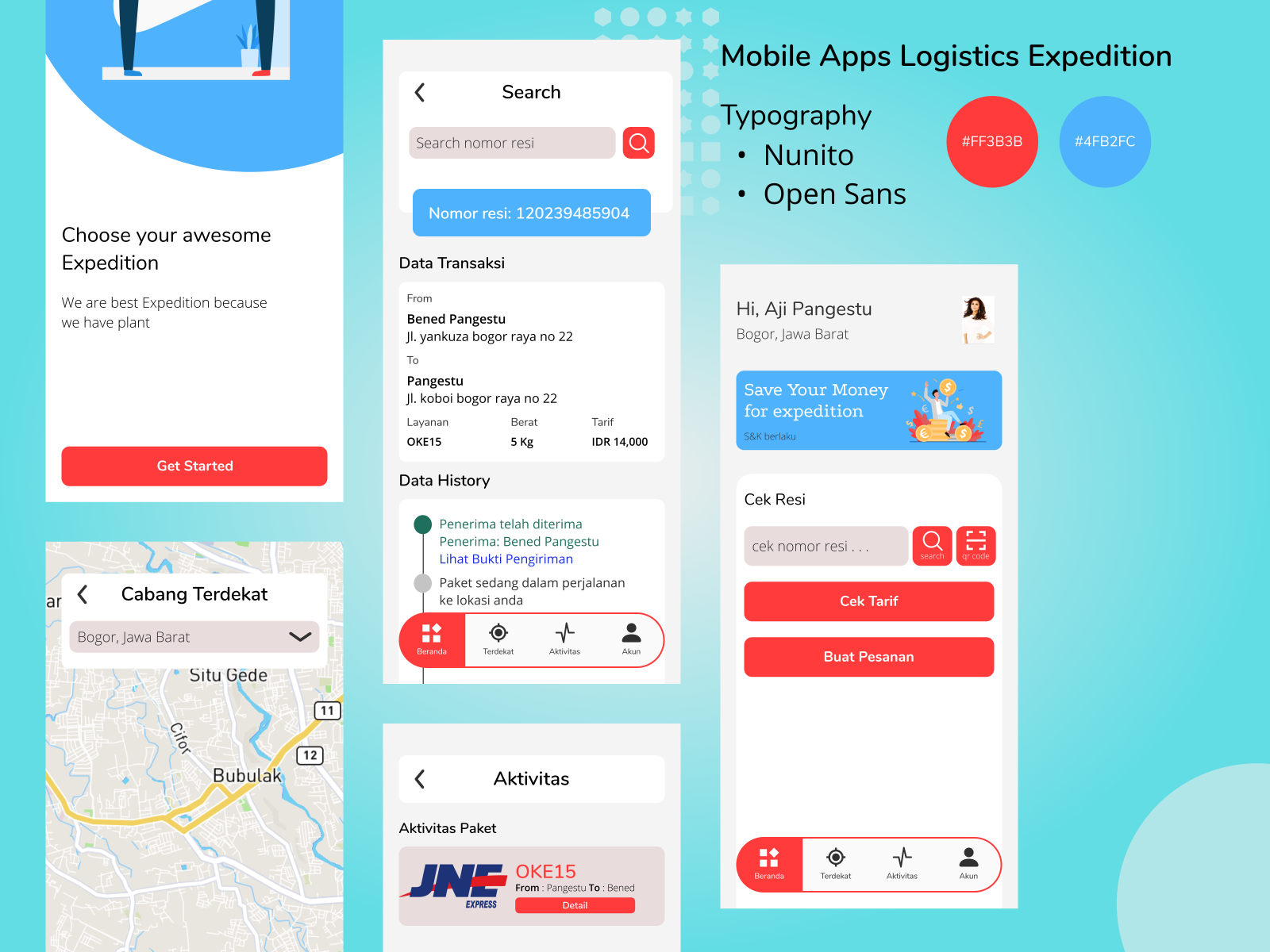 Mobile Apps Logistics Expedition by Bened Pangestu on Dribbble