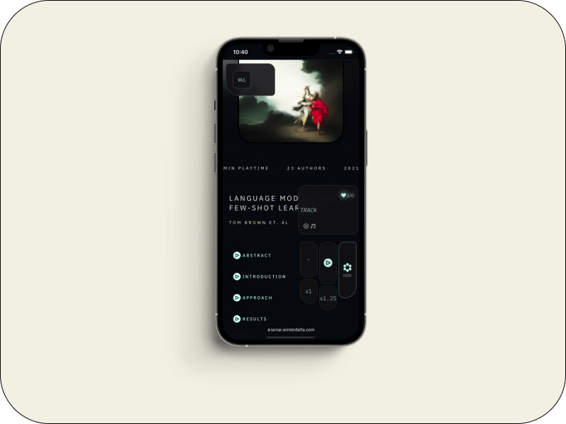 Full Screenshot of Sonar by Tamer on Dribbble