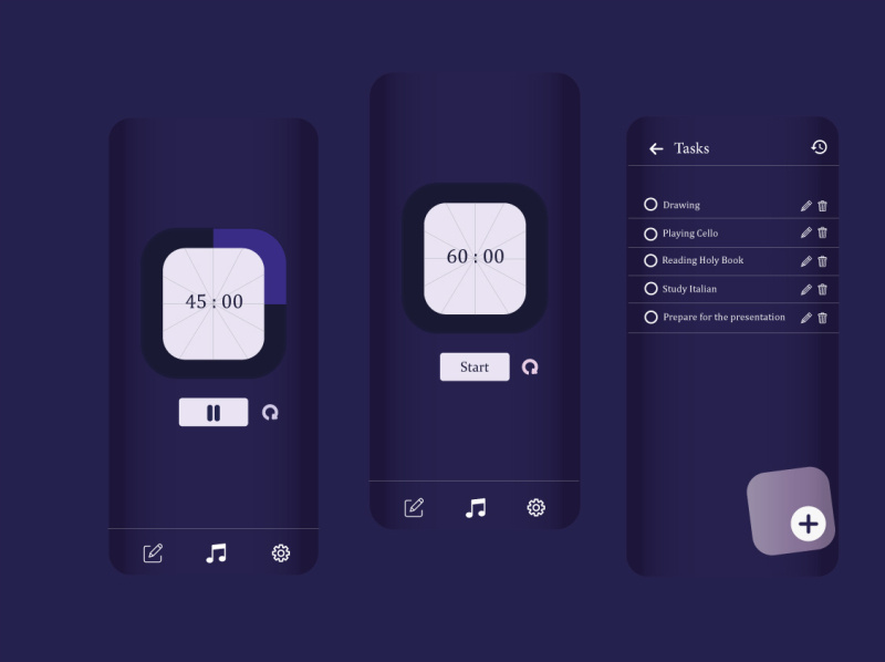 Time Management App designs, themes, templates and downloadable graphic ...
