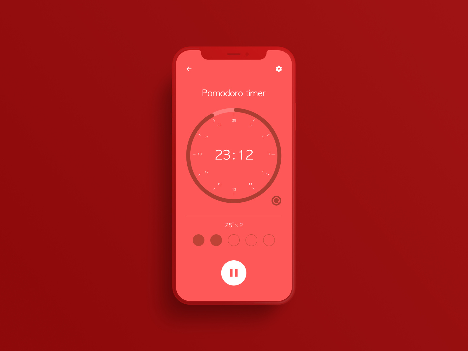 Countdown Timer App(Pomodoro) by Joo 🚀 on Dribbble