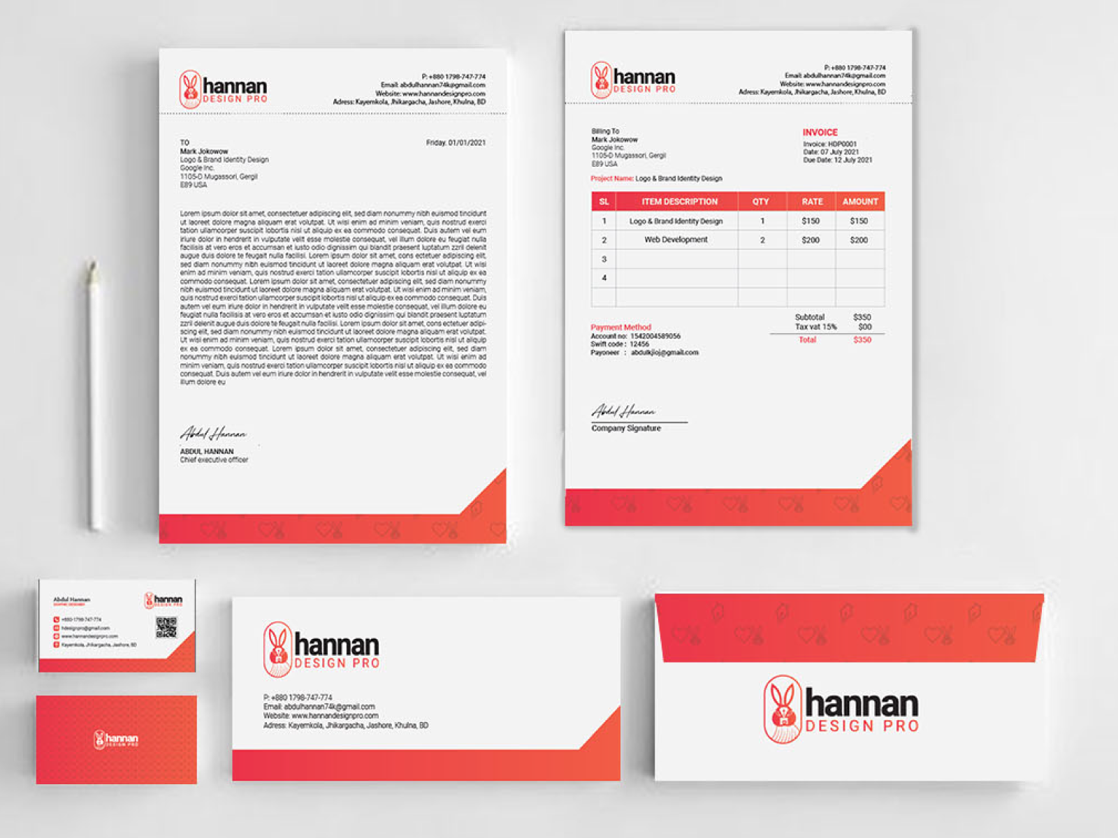 Logo & Brand Identity Design by Abdul Hannan on Dribbble