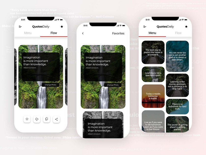 Browse thousands of Quote UI images for design inspiration | Dribbble