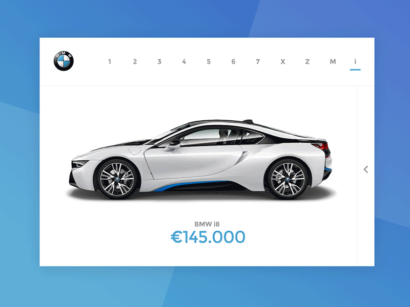 BMW Car Showcase 2 by Michal Juricek on Dribbble