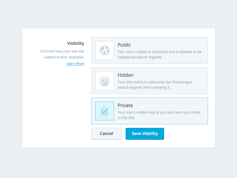 Visibility by Adam Becker on Dribbble