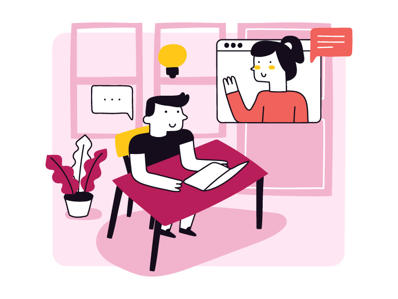 ONLINE LEARNING by Fontastic on Dribbble