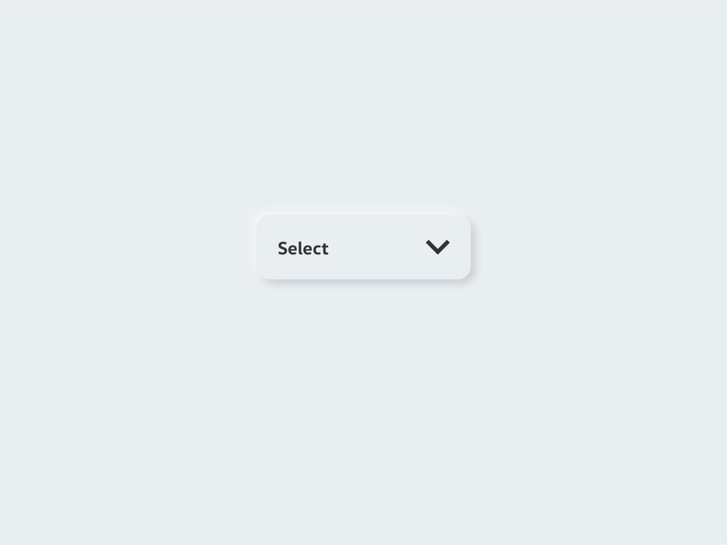 Daily UI #027 – Drop Down (Neumorphic Design) by Maximilian Blach on ...
