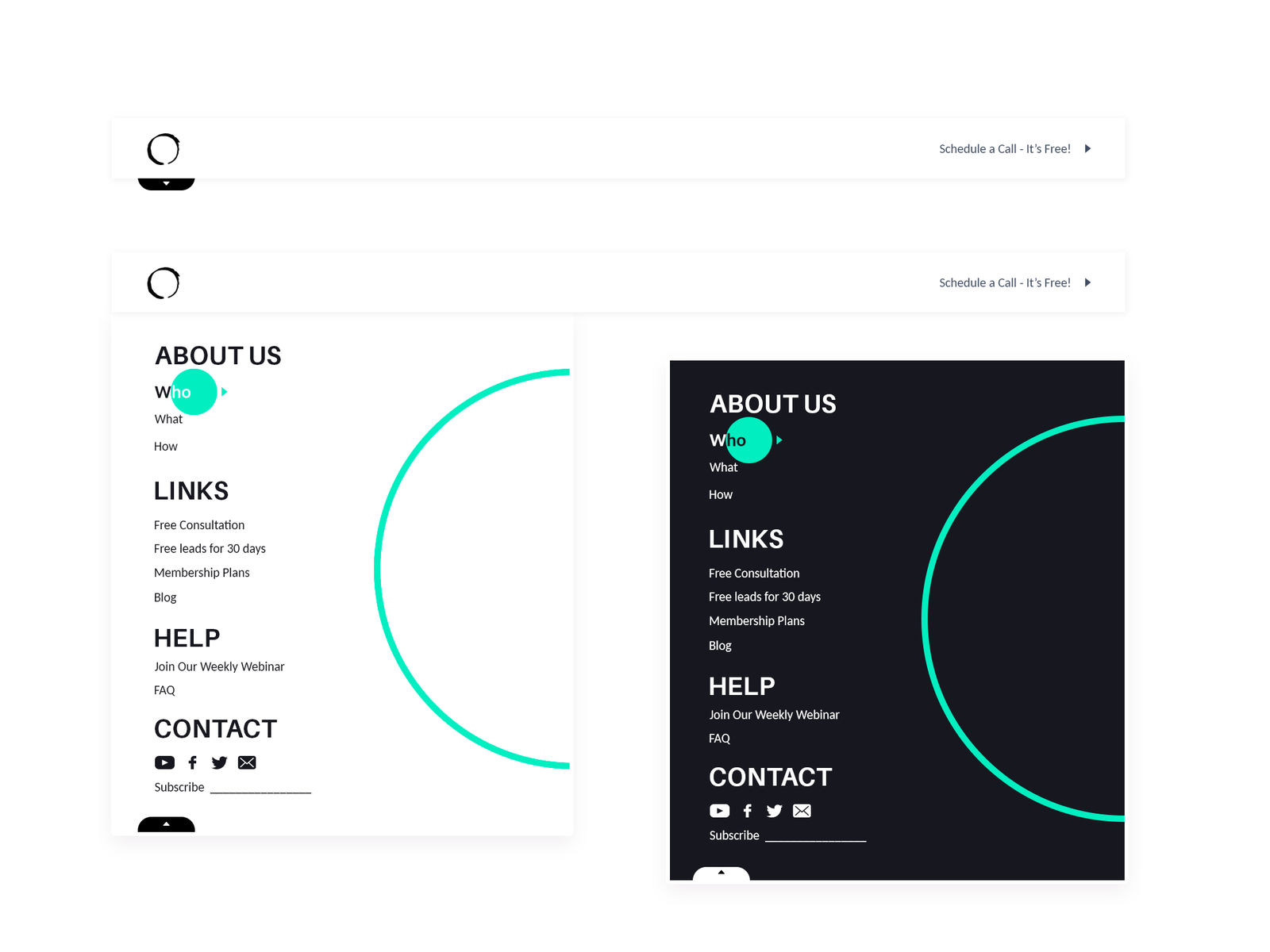 Drop-Dead Menu Concept by Crista Stanescu on Dribbble