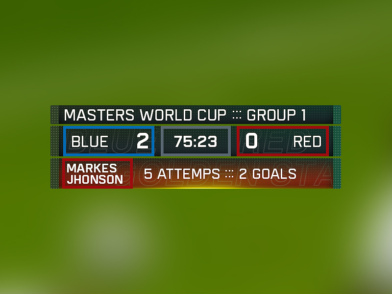 Soccer Score Bug by Yanier Figueras on Dribbble