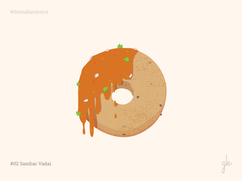 #02 Sambar Vadai by karthikeyan Ganesh on Dribbble
