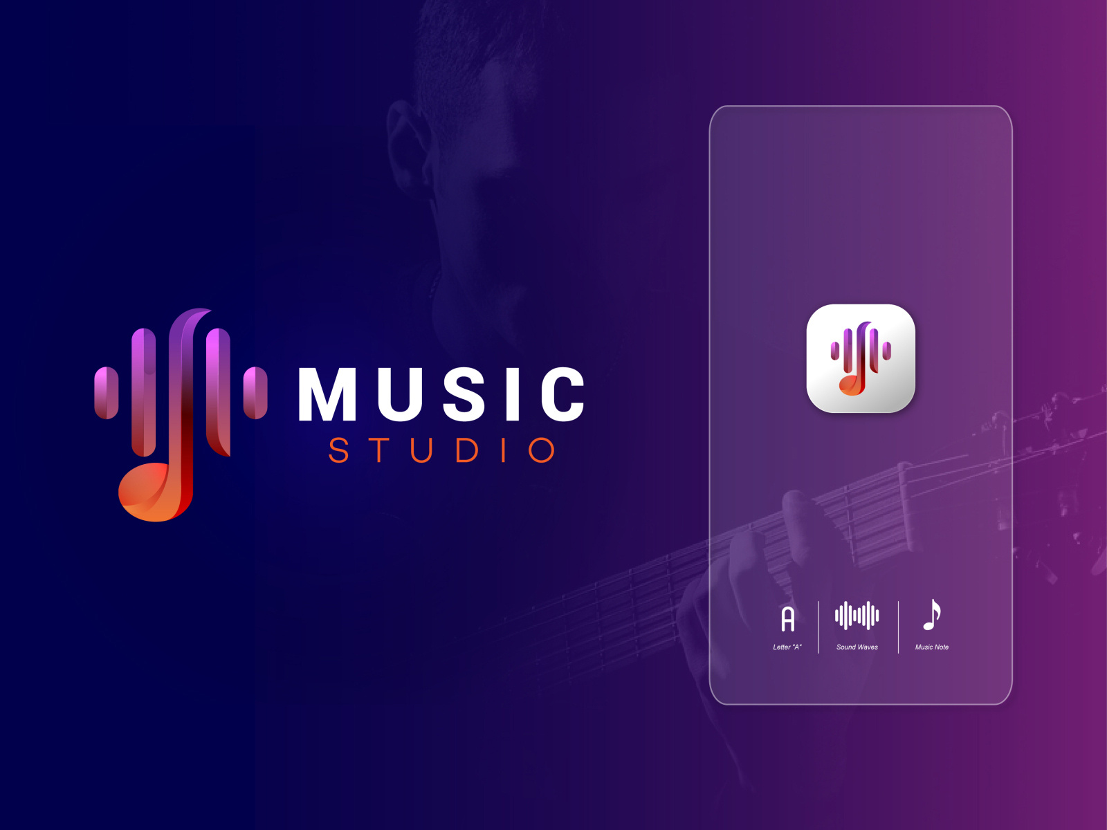 Music Studio logo design by Akmal Hossen on Dribbble