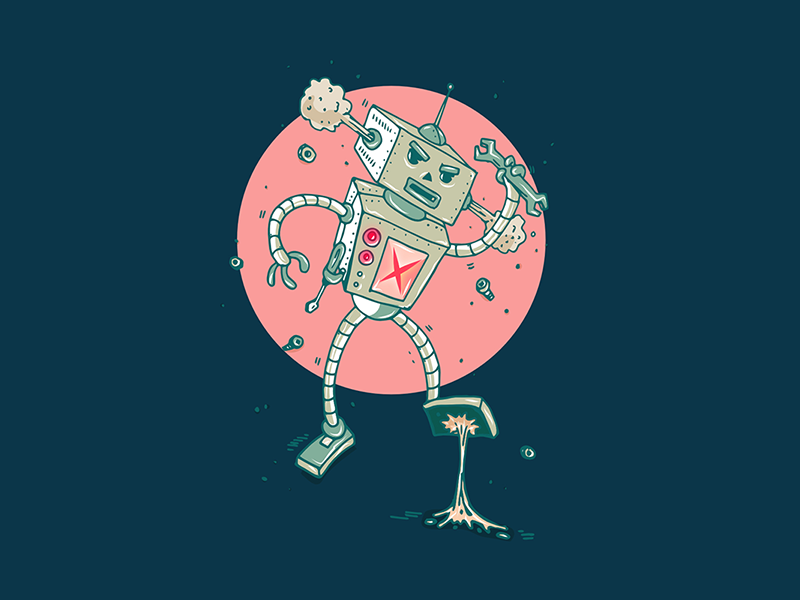 Gum Bot 900 by Damien Northmore on Dribbble
