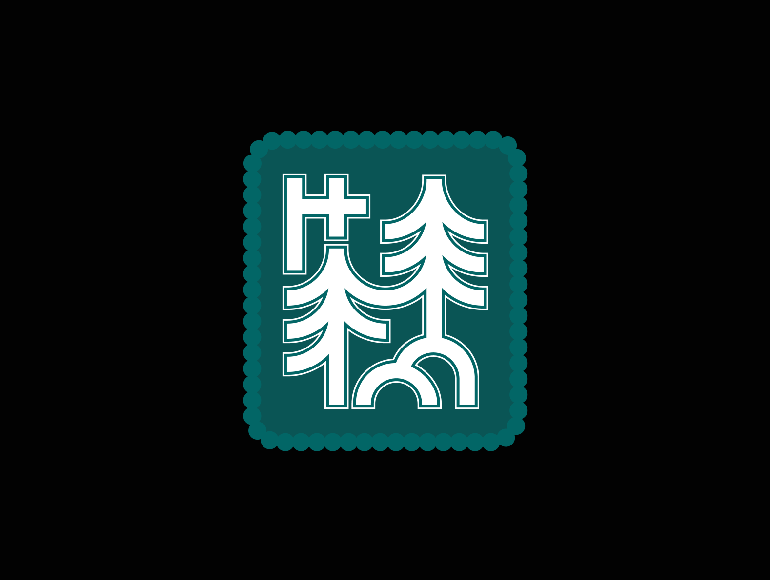 'H' Forest Patch Design by Ben East on Dribbble