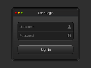 Black Login Freebie by Alex Sadeck on Dribbble