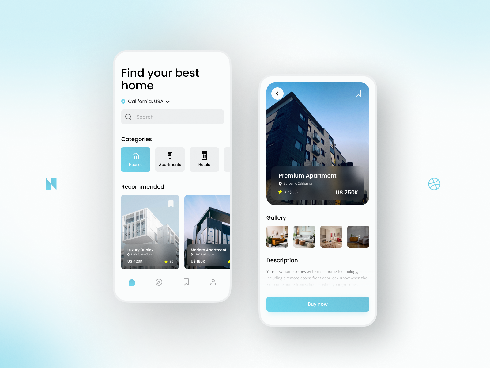 App Find your Home by Násser Yousef Ali on Dribbble
