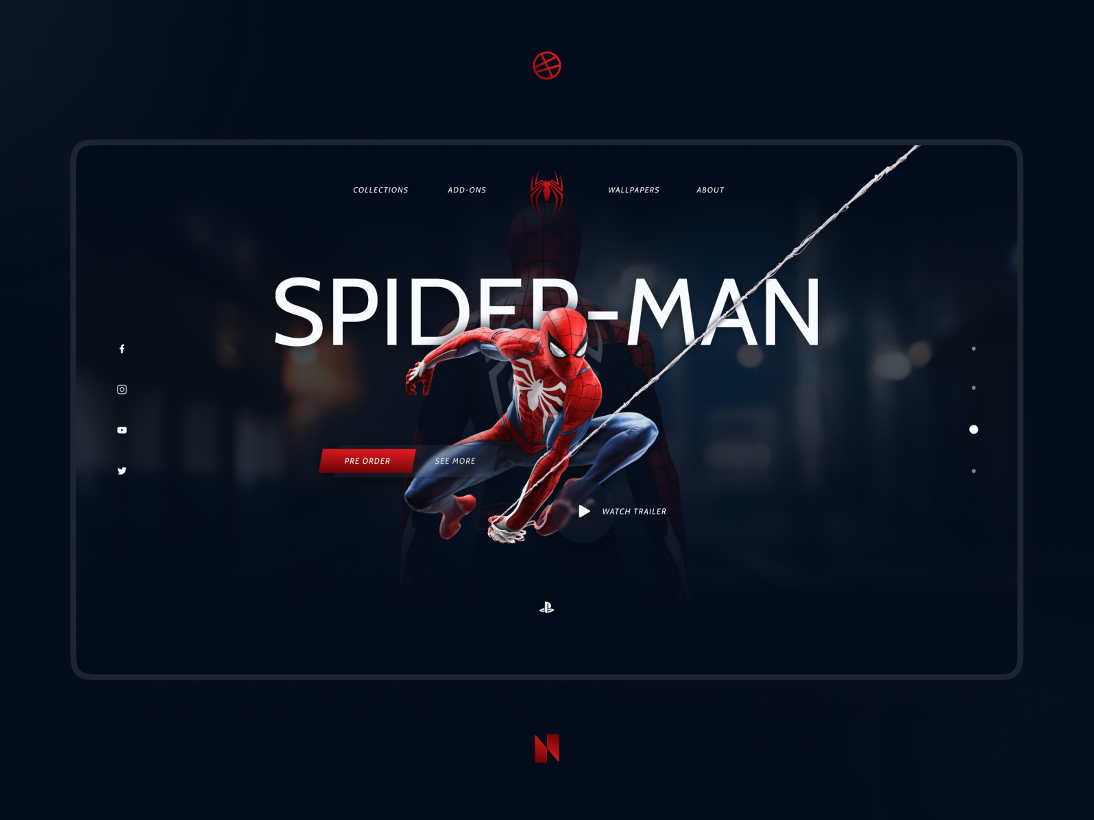 UI Concept Spider-man PS4 by Násser Yousef Ali on Dribbble