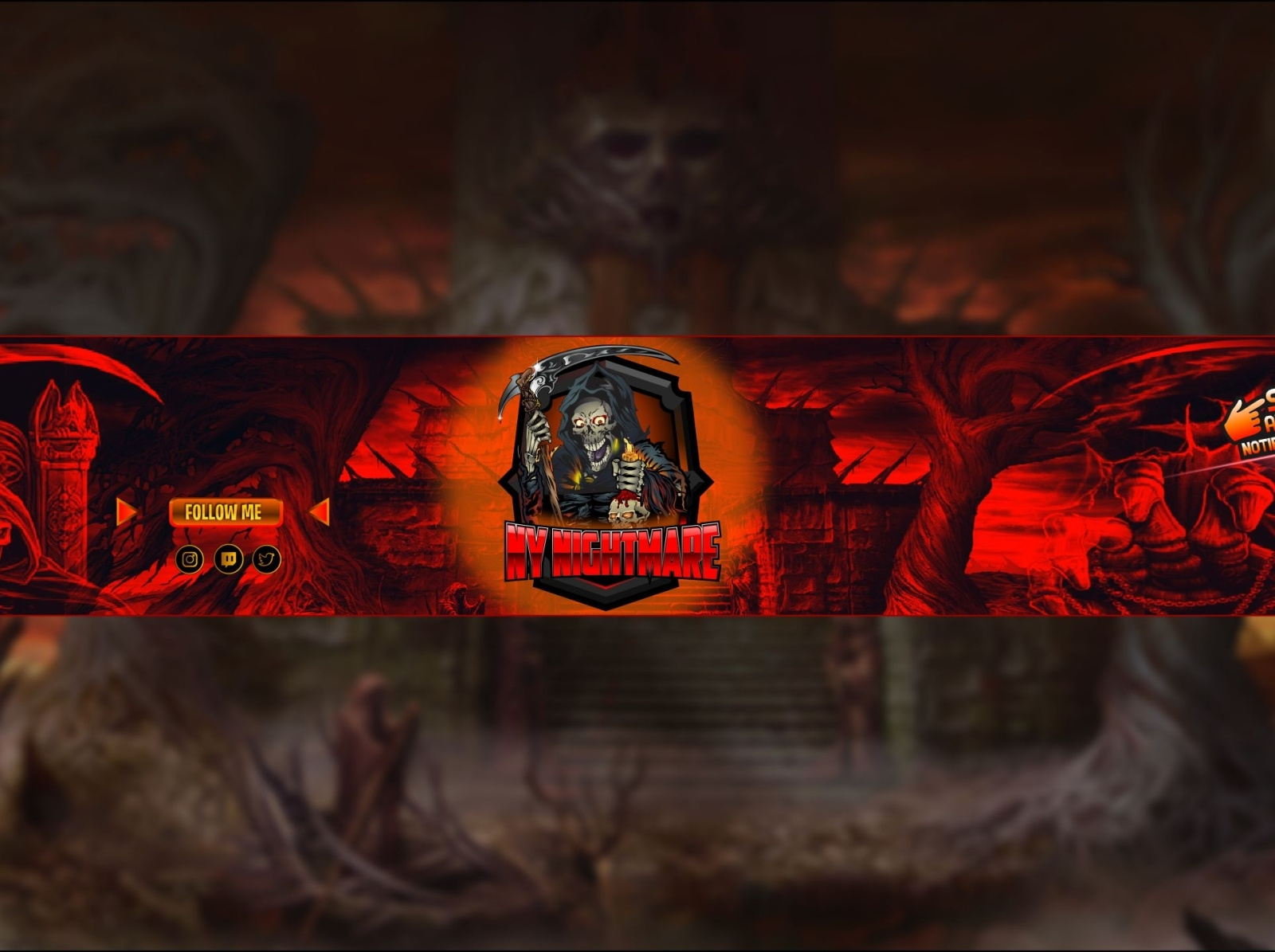 Grim Reaper Logo Banner by CartoonArtist(Freelancer) on Dribbble