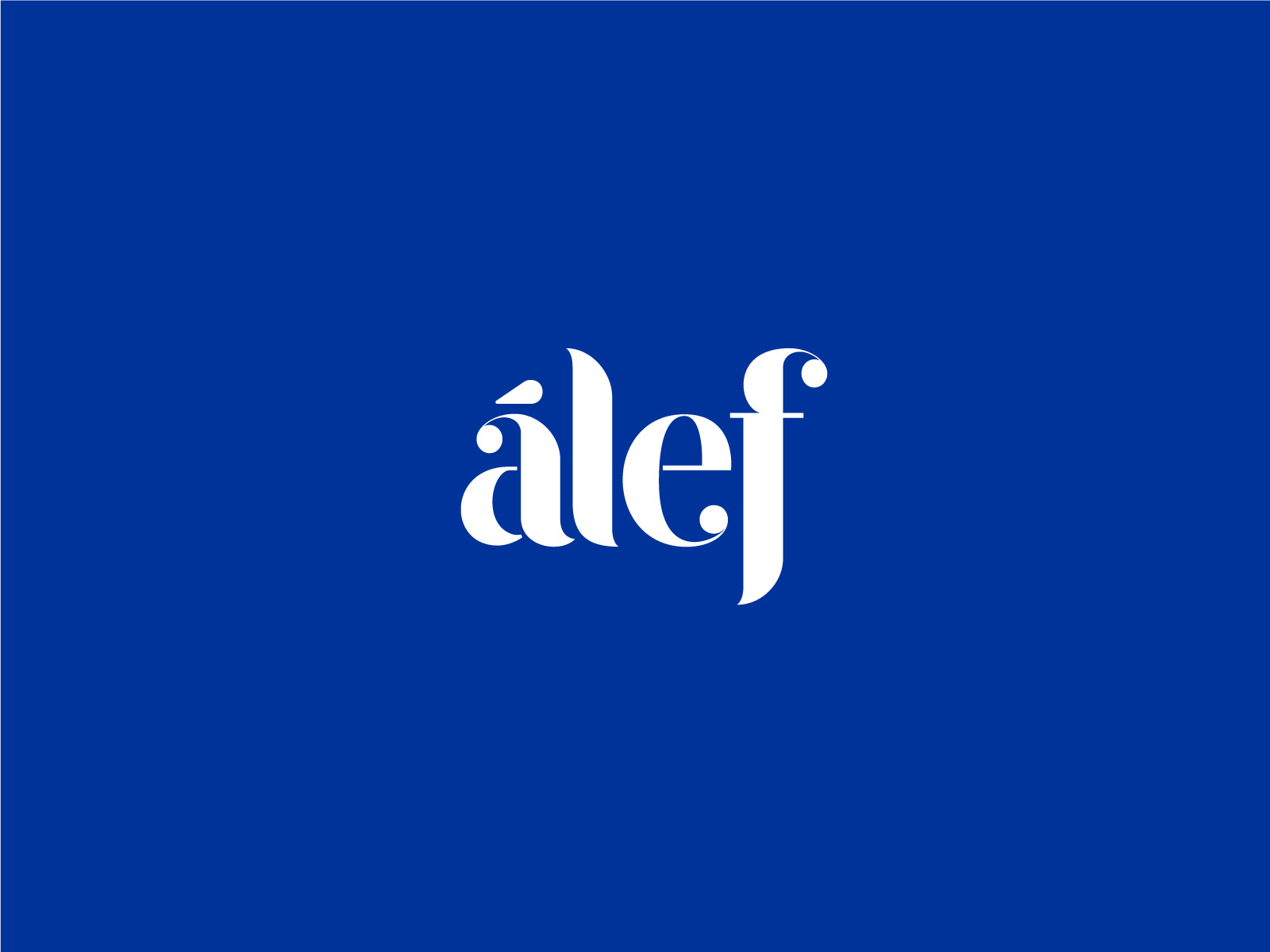 álef logo by Bryan Londoño on Dribbble