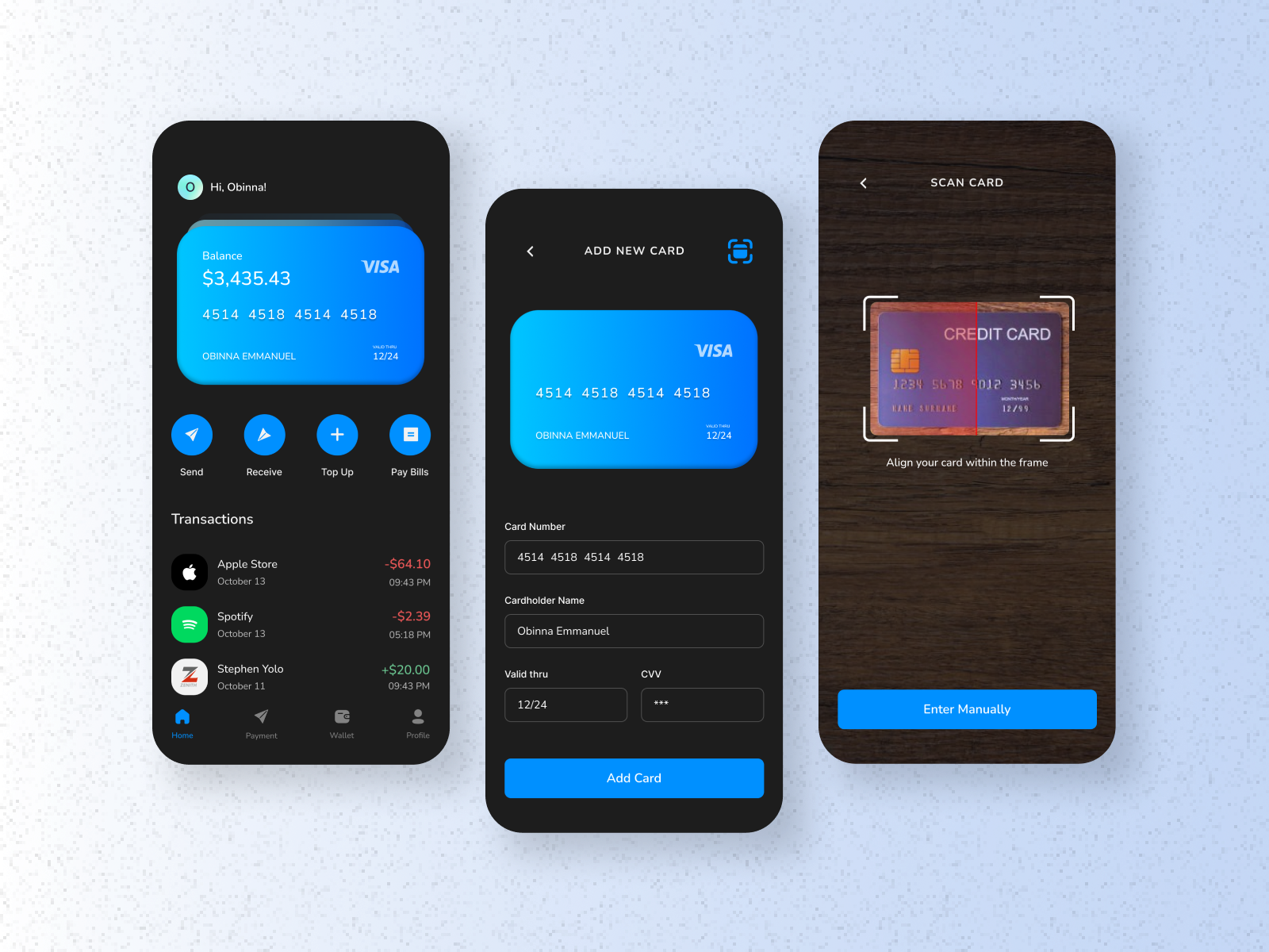 Finance Mobile App Design by Obinna Emmanuel Udegbunem on Dribbble