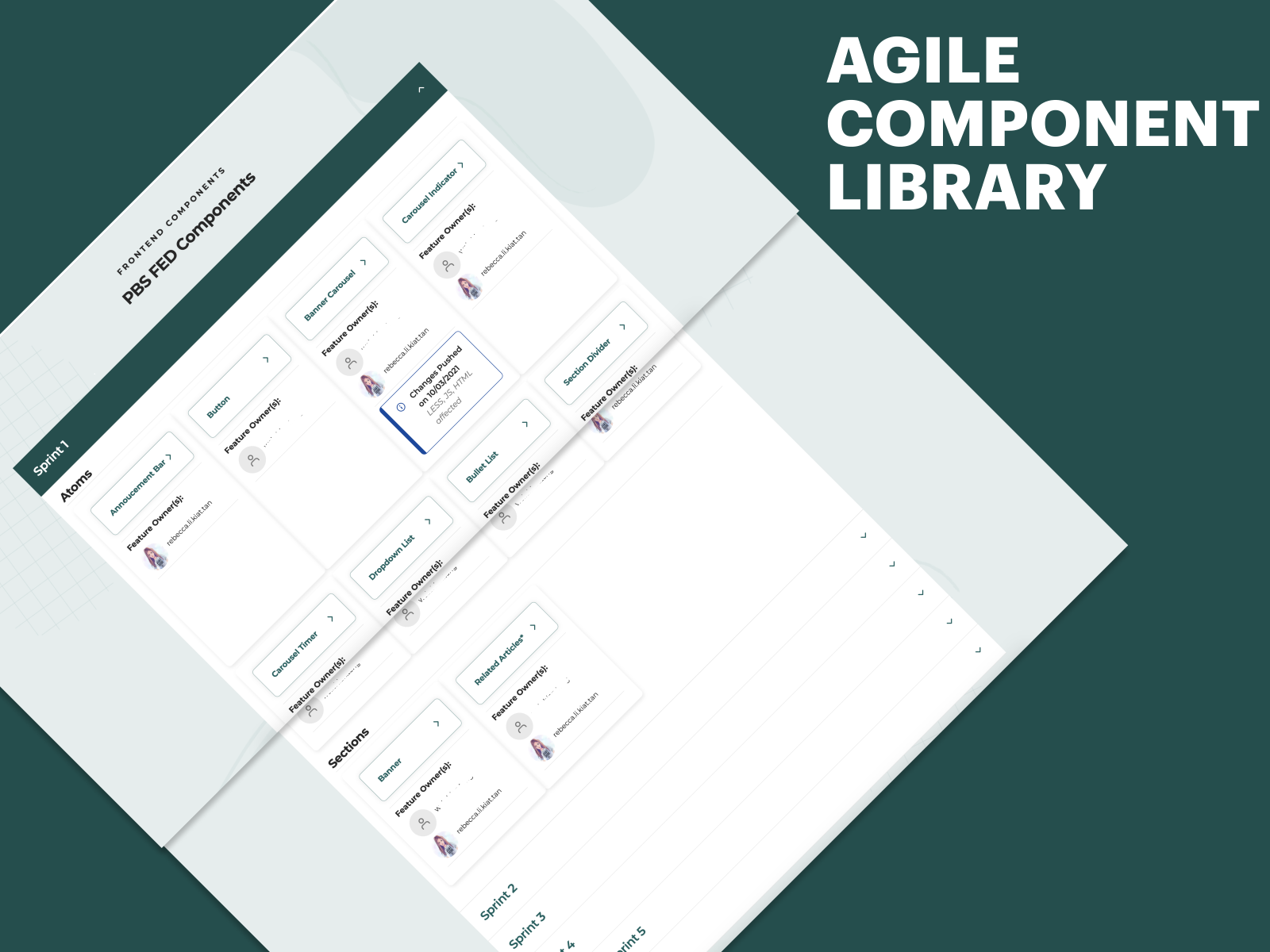 agile component library by Rebecca Tan on Dribbble
