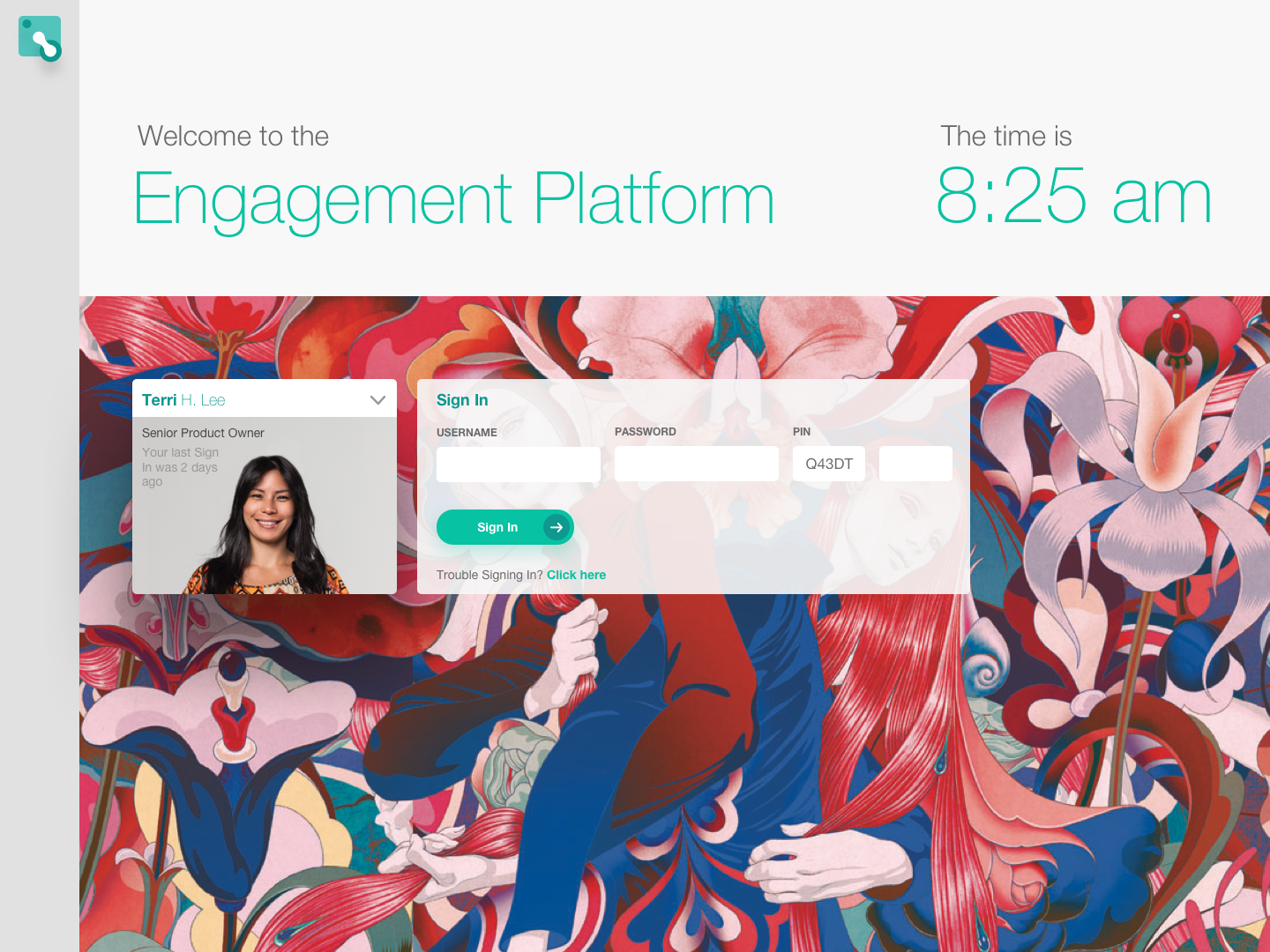 Sign In screen - Engagement Platform by Steve Joseph on Dribbble