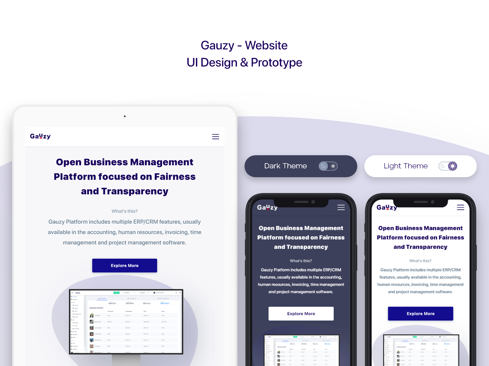 Gauzy Platform - Website - UX/UI Design & Prototype by Yordan Genovski ...