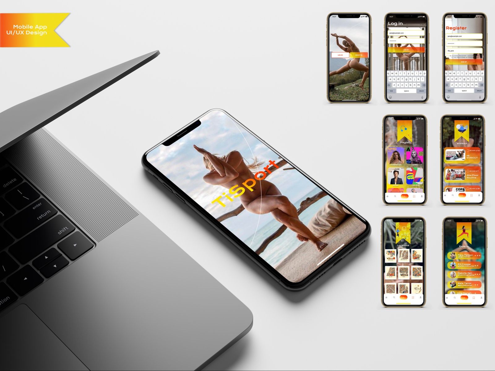 Mobile sport App UI/UX by Valerie Vasilieva on Dribbble