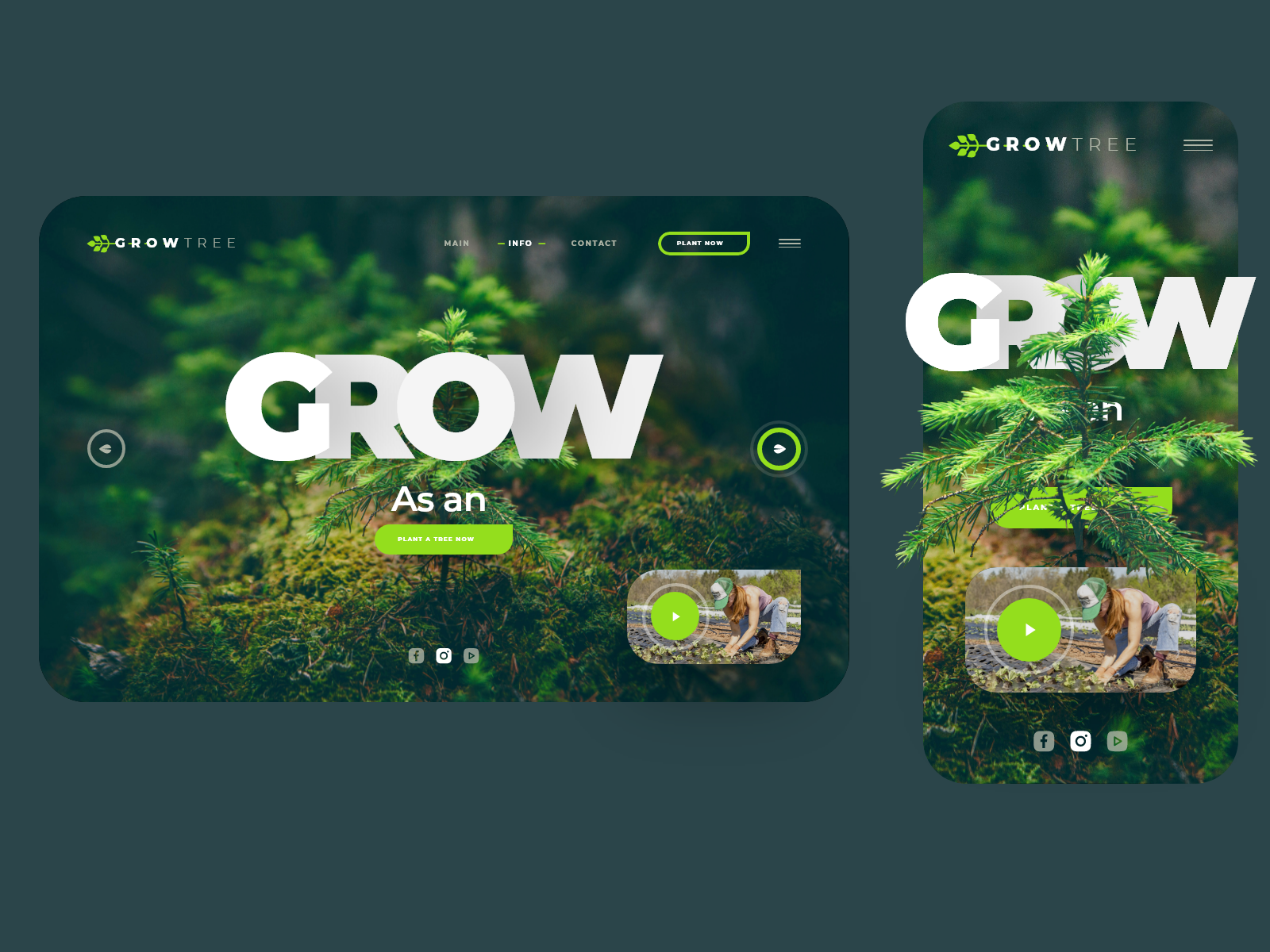 Grow Plant Mobile and Web UI Design by Shazib Farooq on Dribbble