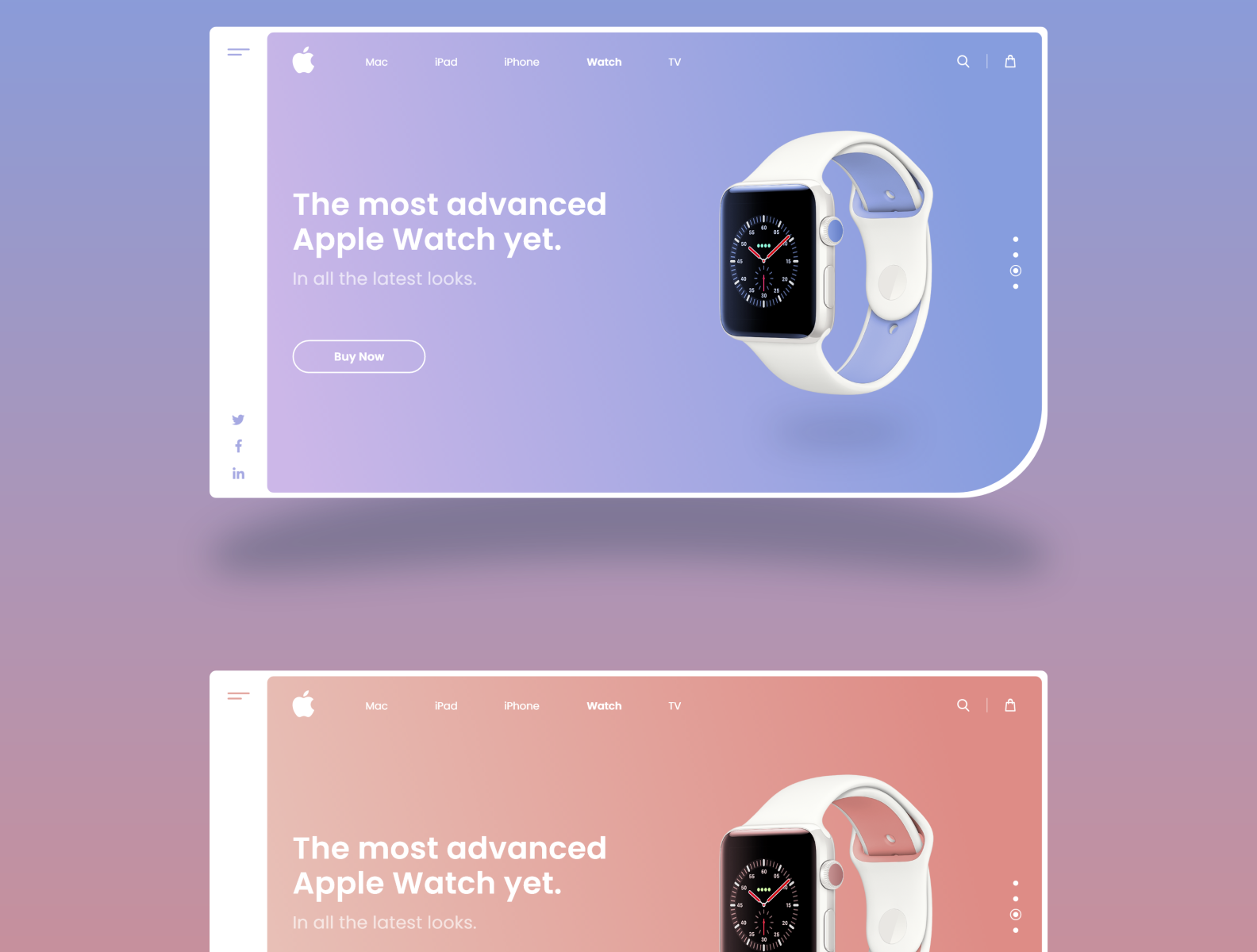 Apple Watch Web UI Design by Shazib Farooq on Dribbble