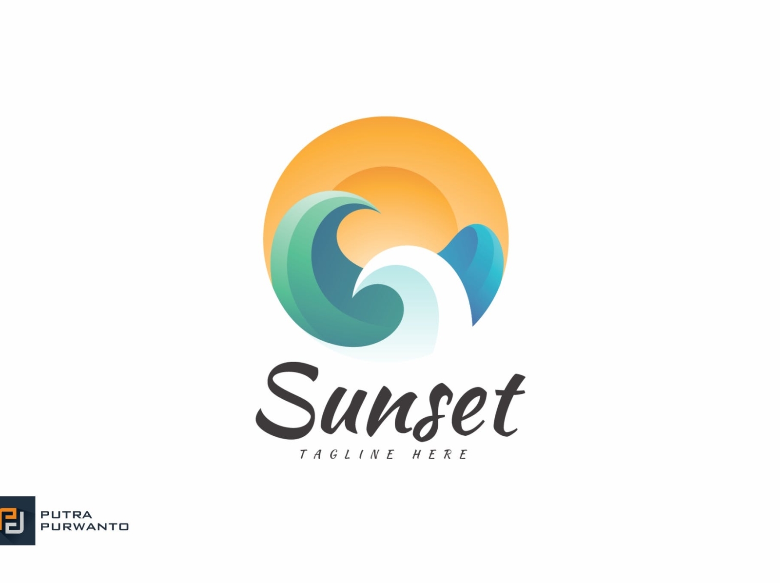 Sunset Logo Template by Mockup Templates on Dribbble
