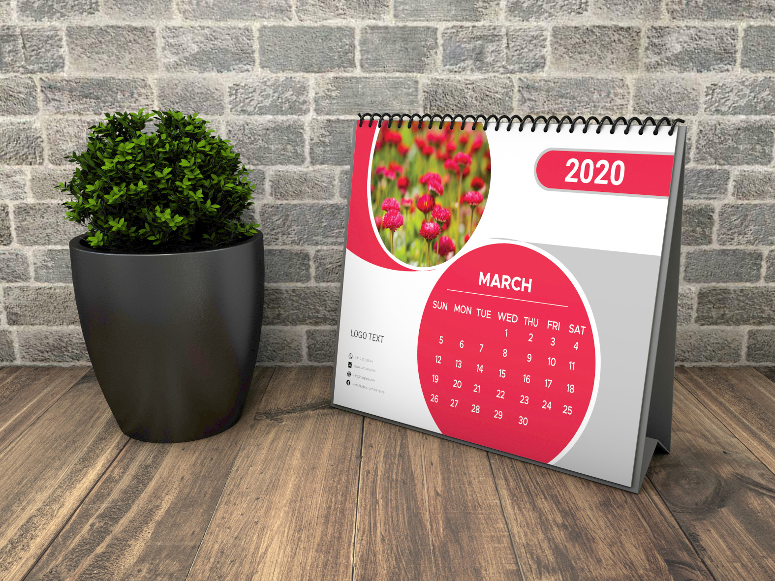 Desk Calendar by Nazmun Nahar on Dribbble