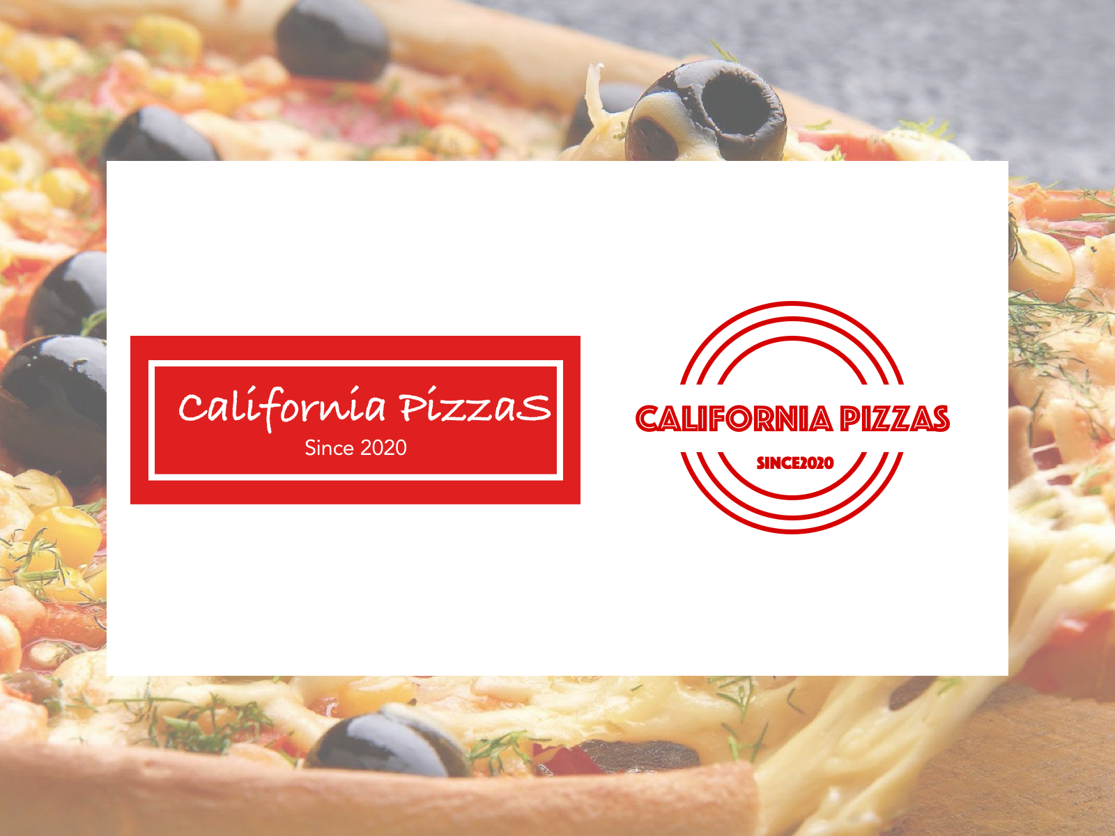 fake client california pizzas logo by Jessen Lin on Dribbble