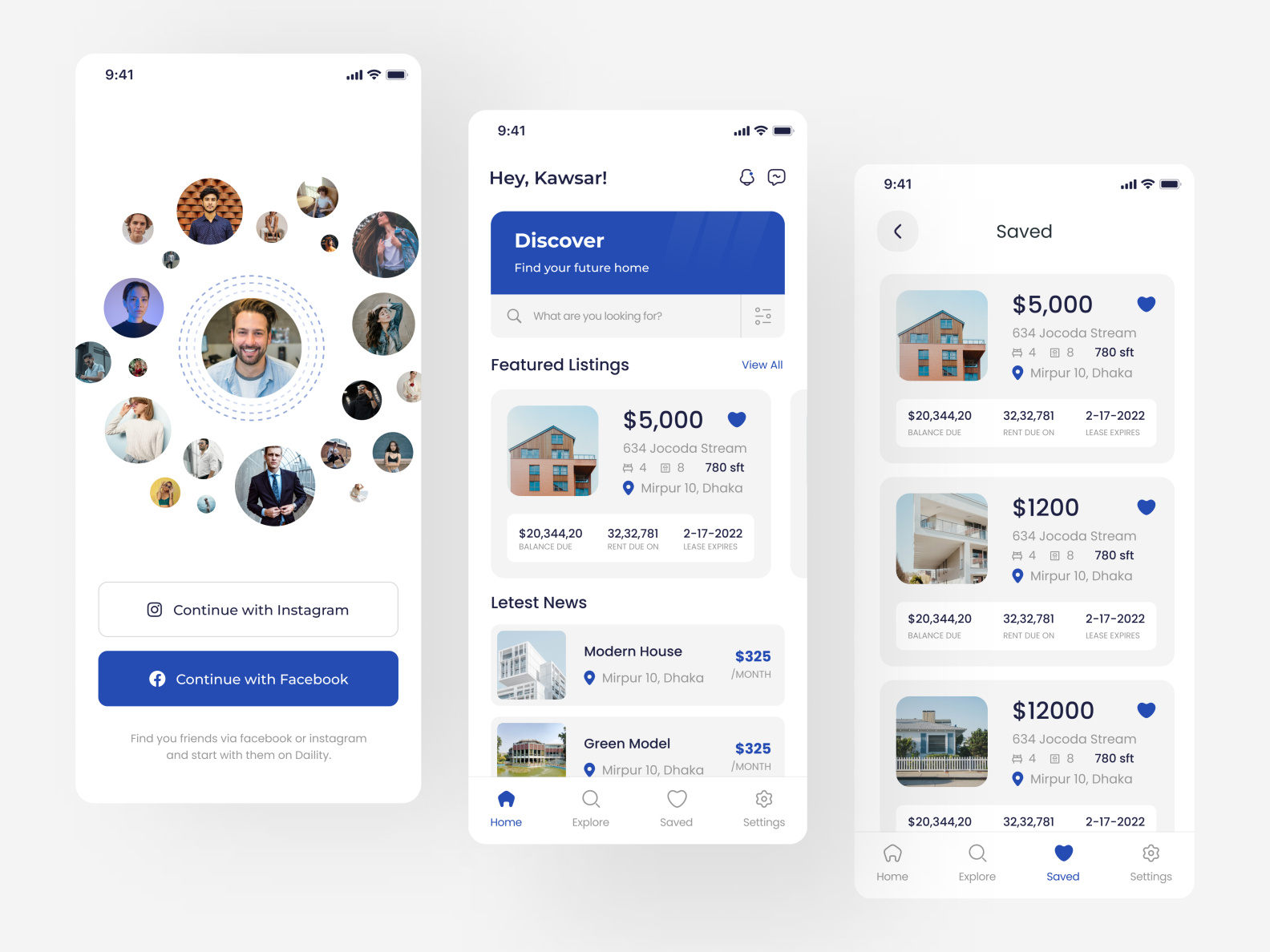 Reella - Real Estate App by Kawsar Ahmed 🏅 on Dribbble
