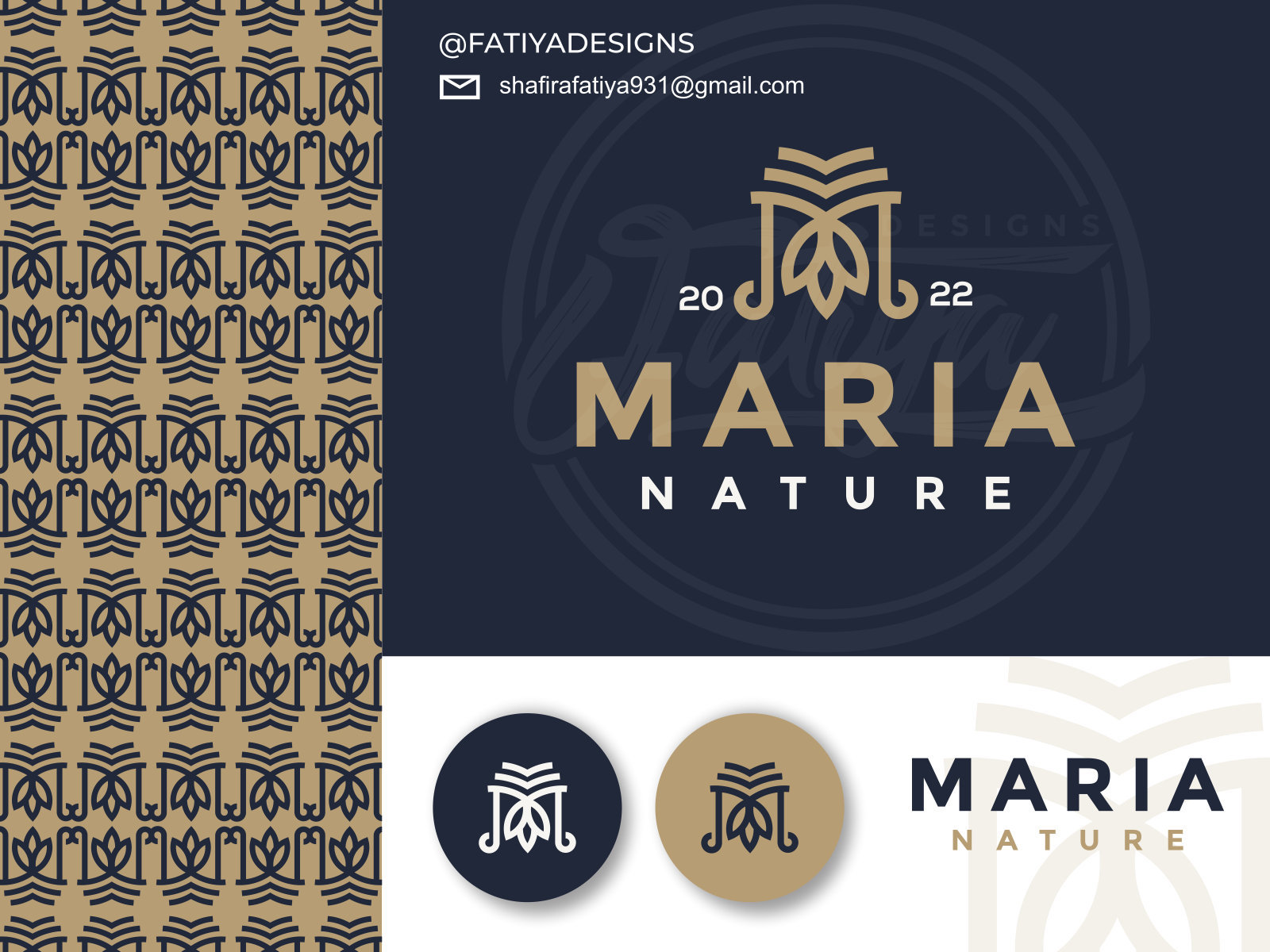 MARIA NATURE LOGO by Fatiya Designs on Dribbble