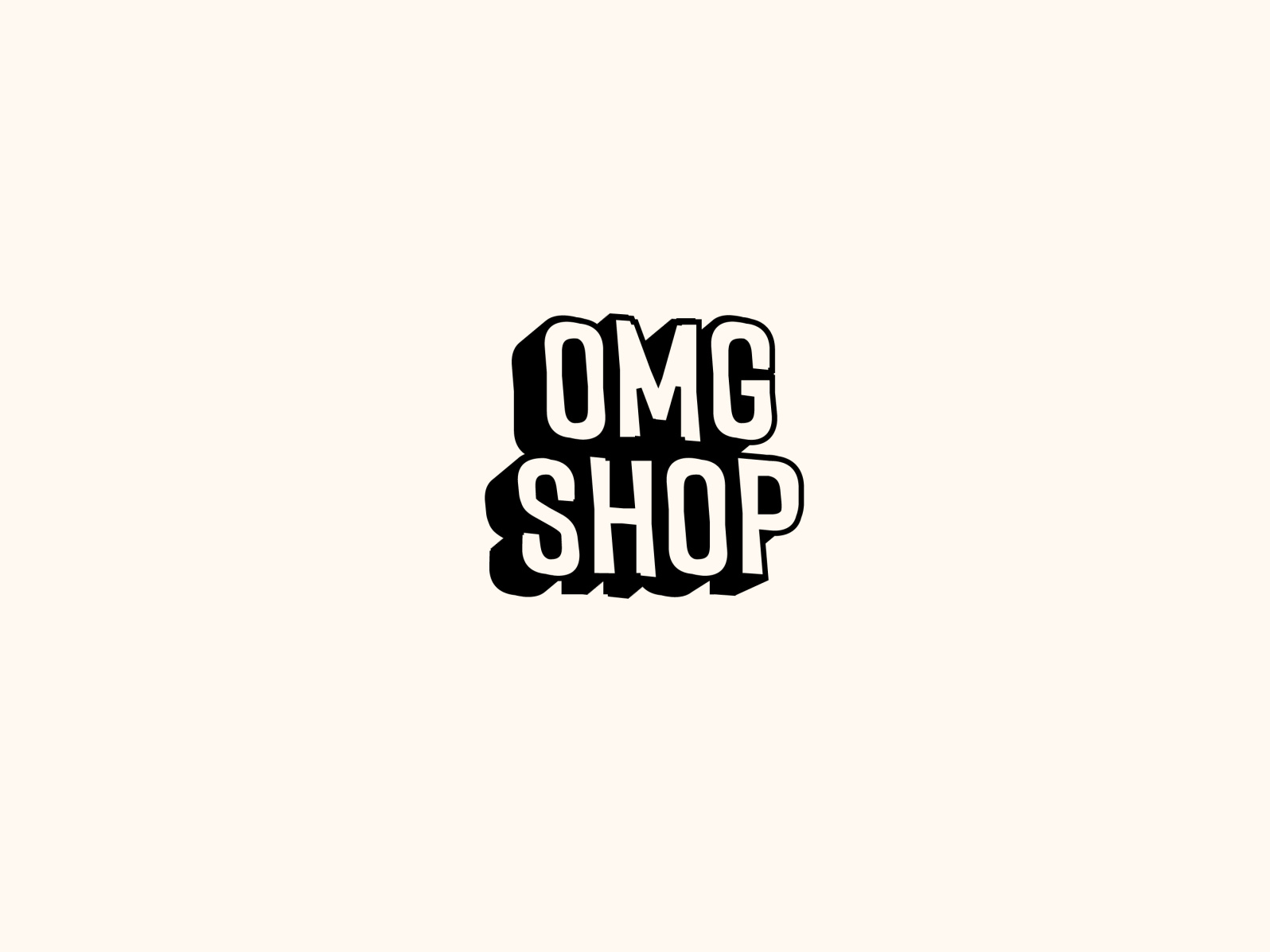 Playful logo design for OMG shop by Creative Factory on Dribbble