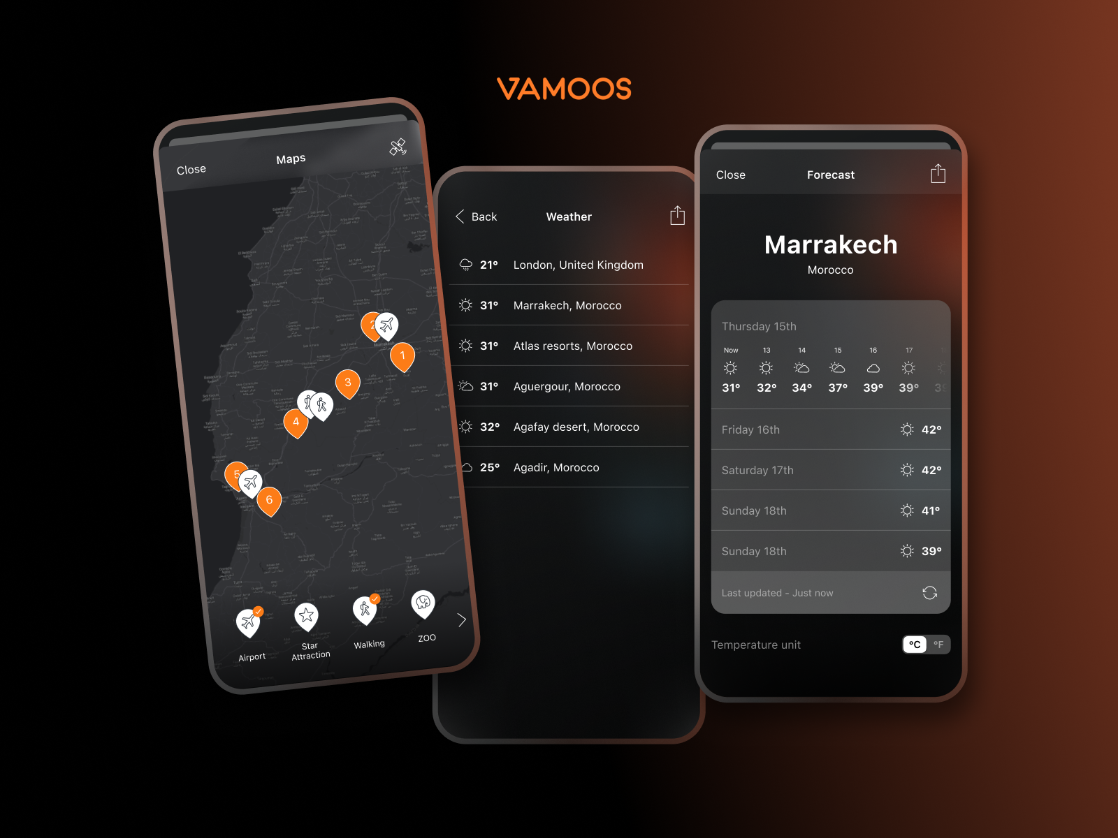 Travel manager - map & weather by Eugene Evgen for Xebia Poland on Dribbble