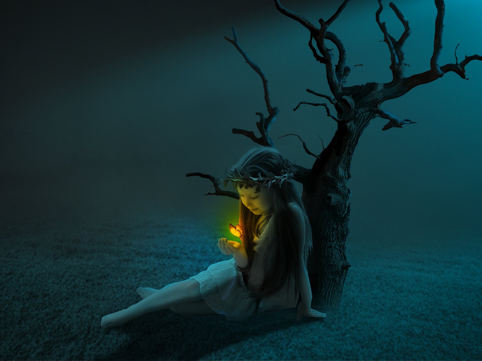 Girl with butterfly Manipulation by Faisal Arefin Abid on Dribbble