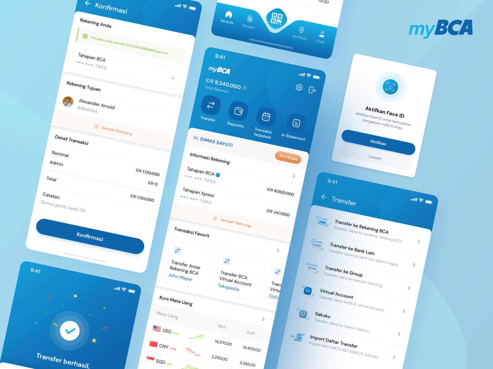 Redesign Concept - myBCA Mobile App by Dimas Sayuti on Dribbble