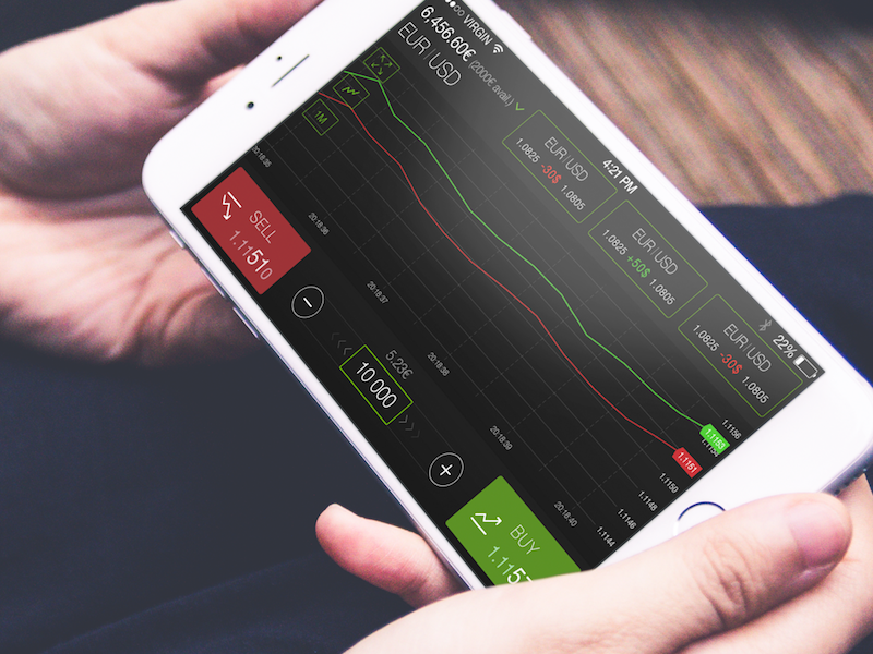 Mobile trading app interface UI/UX design by UXDA | Financial UX/UI ...