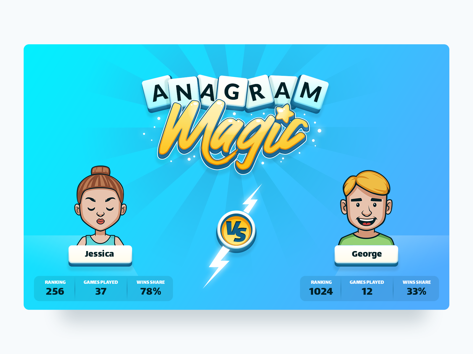 Anagram Magic by wowu on Dribbble