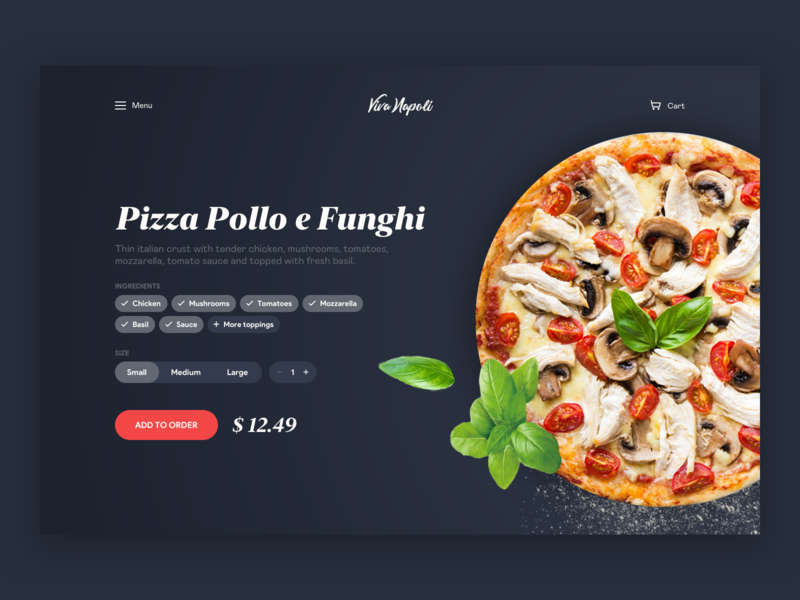 Pizza Restaurant UI/UX Concept Design 🍕 by EKKO on Dribbble