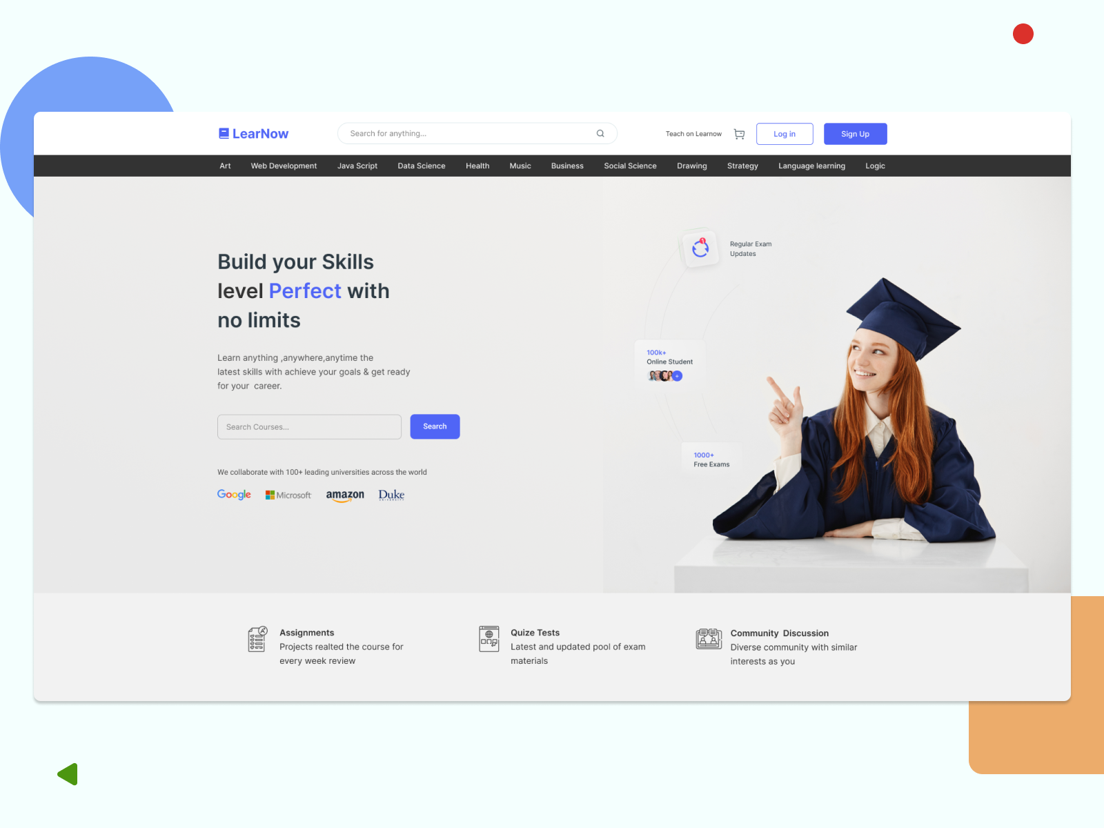 Dribbble - exam ui.png by Suzen Shrestha