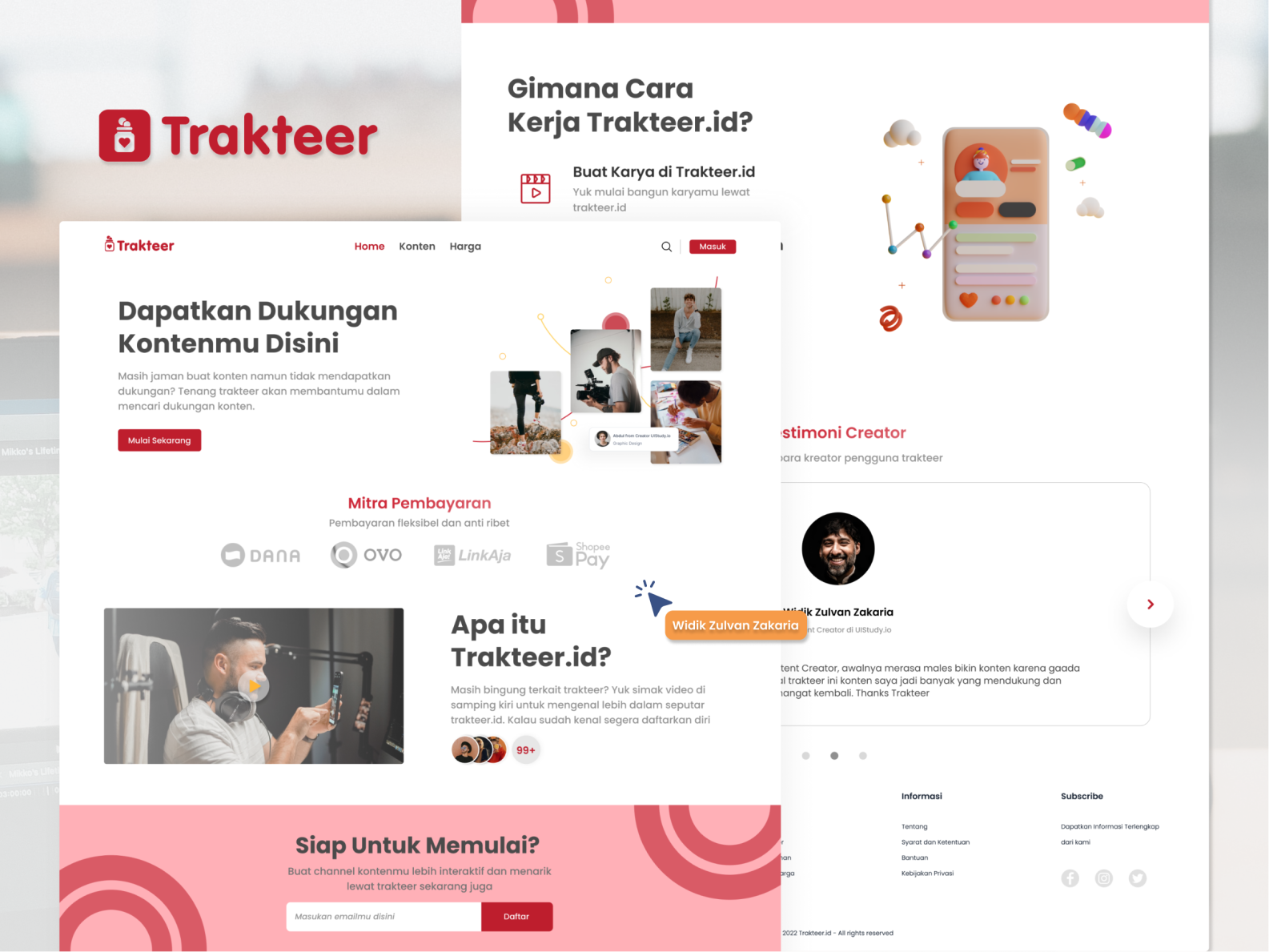 Redesign: Content Support Platform Website Design by Widik Zulvan ...