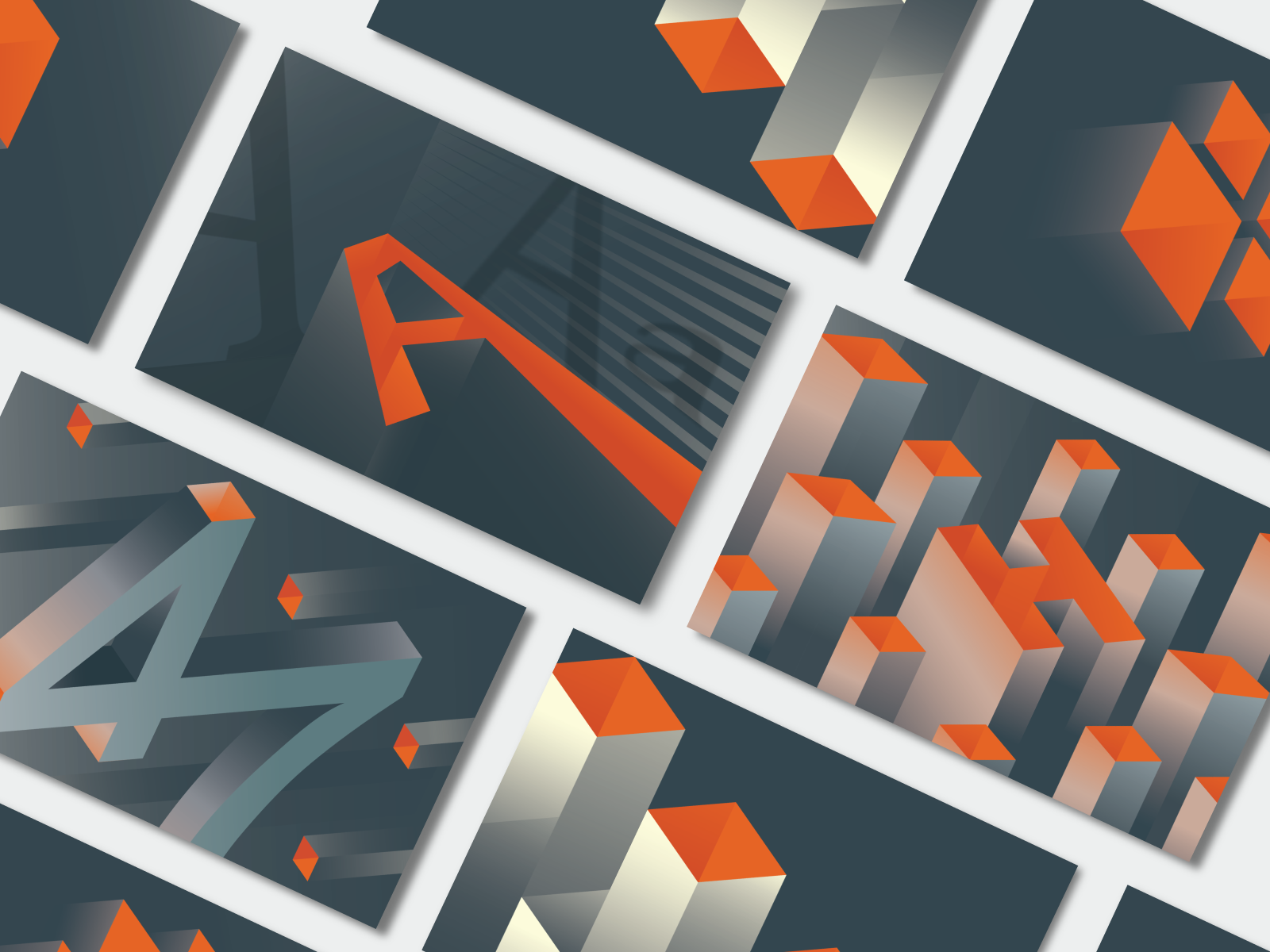 GEOMETRIC POSTERS by Salome Gagnidze on Dribbble