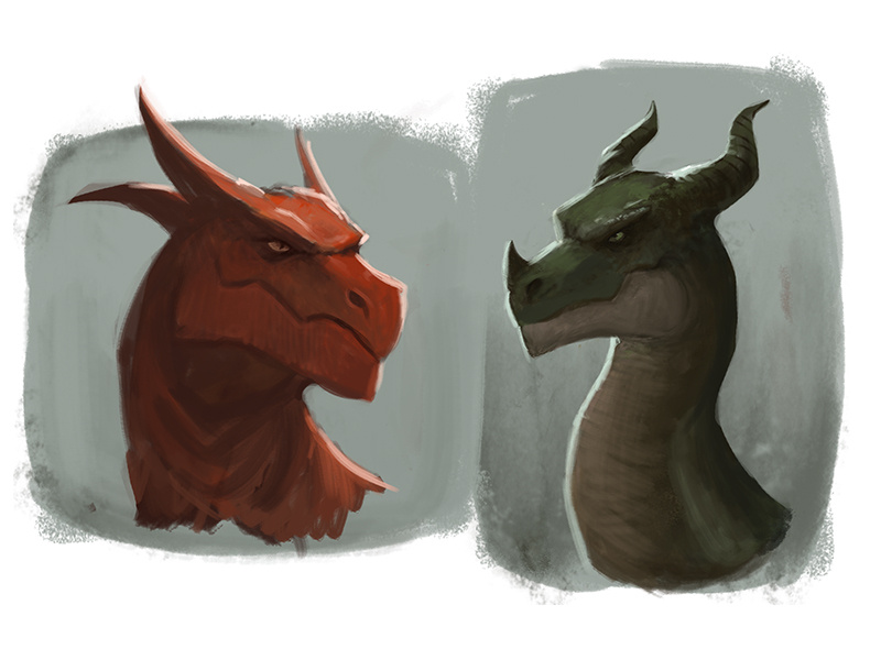 Dragon Sketches by Bill Harkins on Dribbble