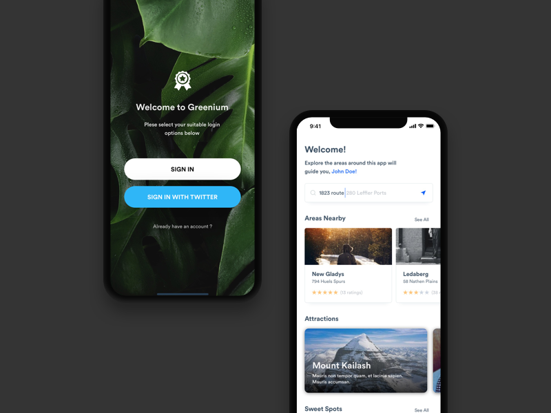 Free IphoneX UI ! by ISH∆N on Dribbble